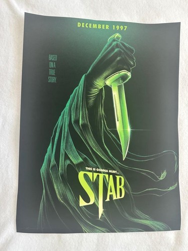 SCREAM STAB - Limited Edition 18"x24" Poster Screen Print Matt Ryan ...