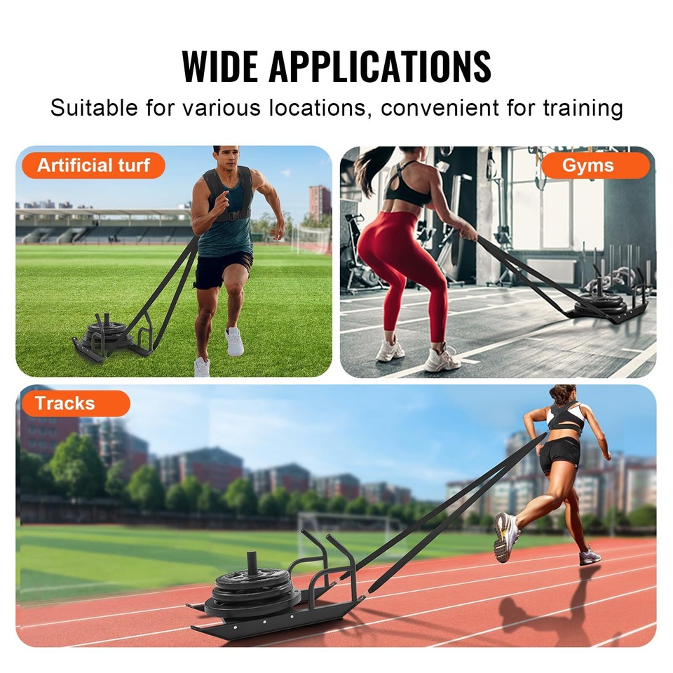 Resistance Sled For Home Gym Running Push-Pull Sled Training Workout ...