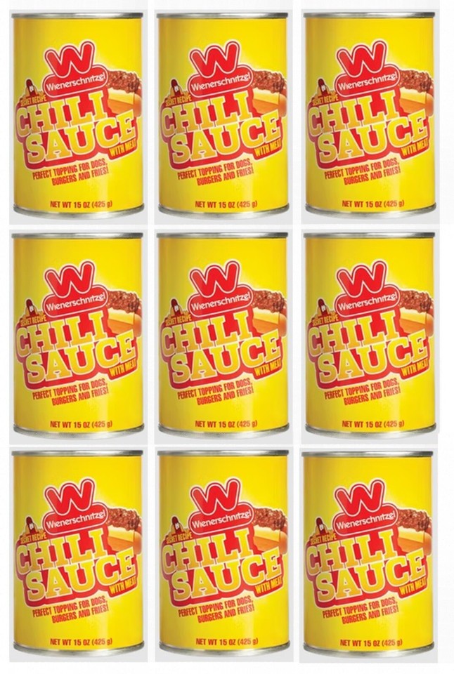 WIENERSCHNITZEL CHILI SAUCE 6-21 Cans Ricos Gourmet Nacho Cheese Mix ...