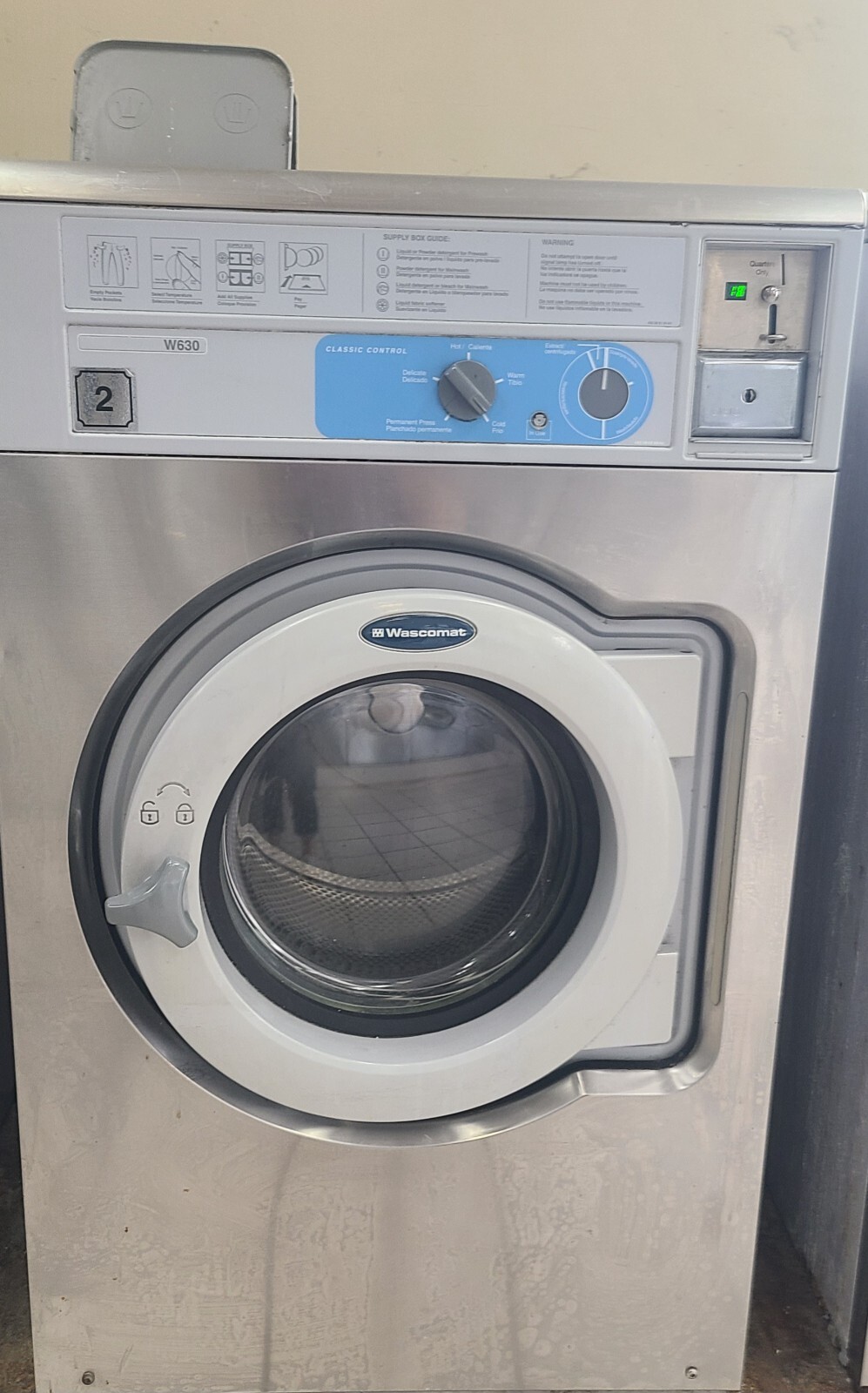 Wascomat W630 FRONT LOAD WASHER COIN OP 30LB | eBay
