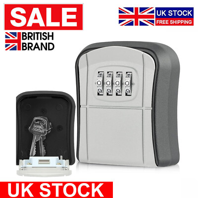 Key Safe Box 4 Digit Wall Mounted indoor Outdoor High Security Code ...