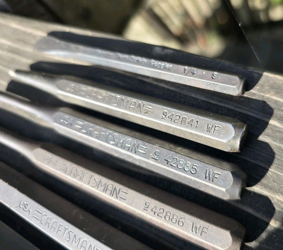 Craftsman Center Pin Taper Punch Set, made in USA - 6 pcs. | eBay