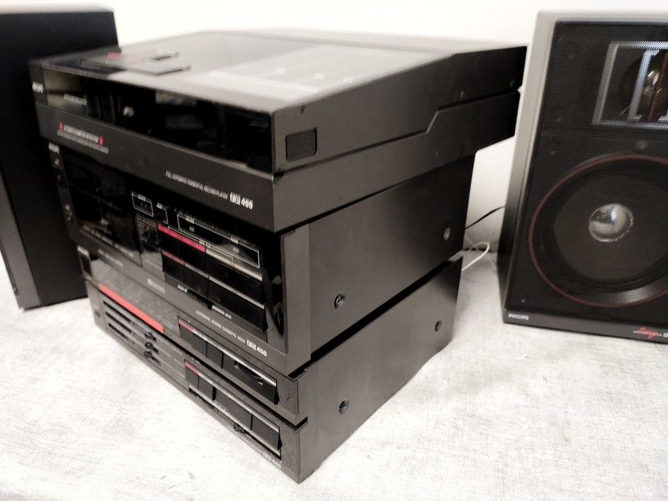Vintage Philips Hifi System FR-445 Receiver FP-455 Linear Tracking ...