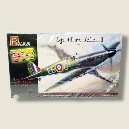 Pegasus 1/48 Snap Spitfire Mark I Plastic Model Kit 8410 NEW SEALED | eBay