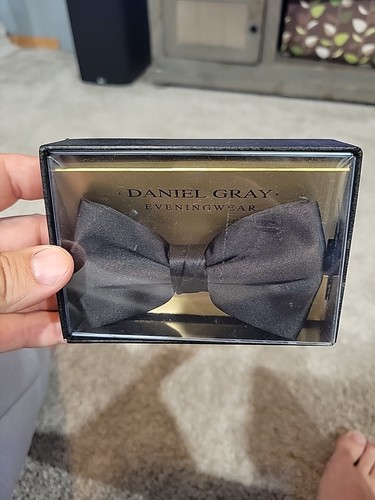 Daniel Gray Evening Wear Black Tuxedo Bow Tie PreTied Adjustable Formal ...