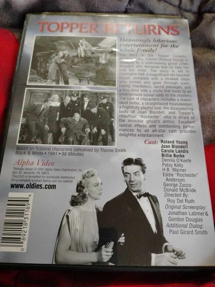 Topper Returns (DVD, 1941) 89218311894| eBay