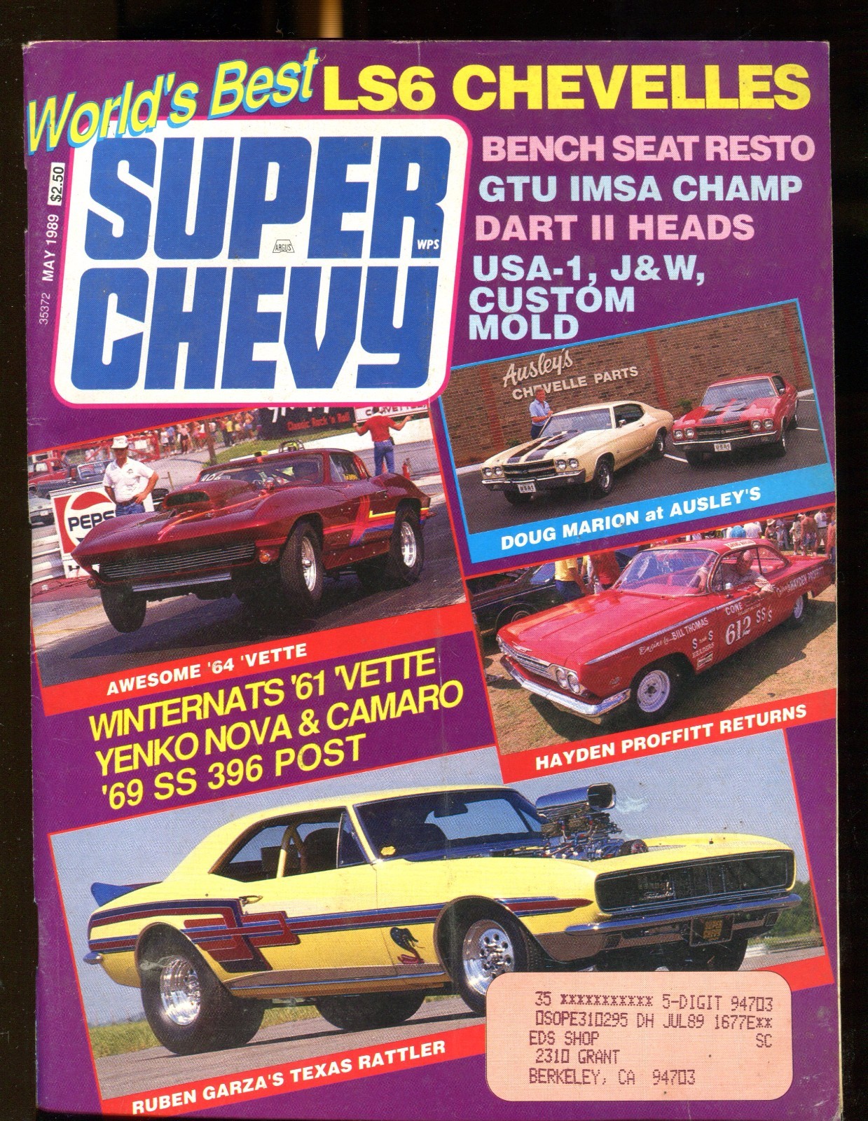Super Chevy Magazine May 1989 LS6 Chevelles EX w/ML 030117nonjhe | eBay