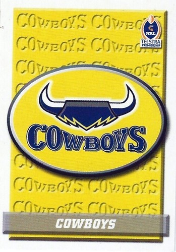 New 2002 NORTH QUEENSLAND COWBOYS NRL Card CLUB LOGO Daily Telegraph | eBay