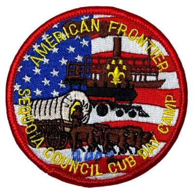Sequoia Council Cub Day Camp American Frontier 2002 American Flag BSA ...