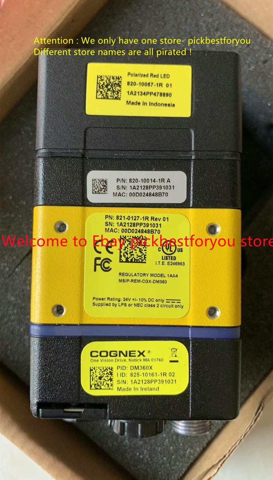 DM360X 825-10161-1R Cognex Brand New In Box (by DHL or Fedex) #U8215D ...