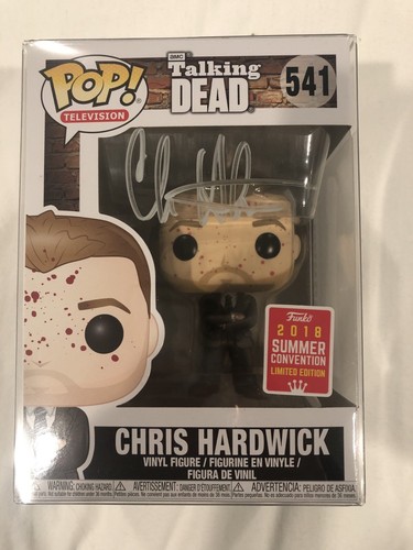 Funko Pop Talking Dead Chris Hardwick Bloody SIGNED #541 Summer 2018 ...