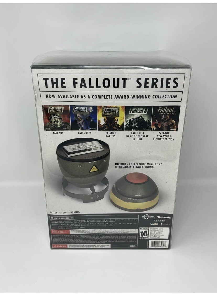 🔺Fallout Collectors Edition Anthology MiniNuke PC 2 3 4 NewVegas 101 ...