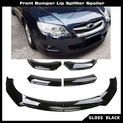 For Subaru Legacy 2009-2014 style Gloss Black Front Bumper Lip Splitter ...