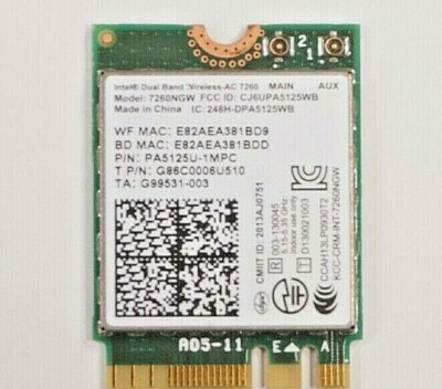 Toshiba Chromebook 2 CB35-B3340 13" WiFi Wireless Card PA5125U-1MPC ...