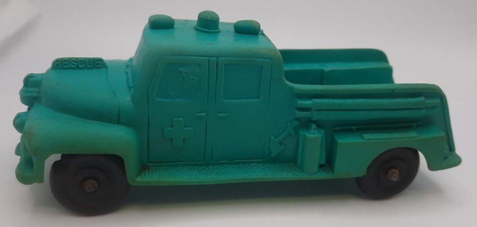 Auburn Rubber Green Rescue Truck Made In The USA Vintage 1950's | eBay