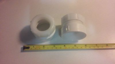 Tigre 1-1/2x1-1/4" Trap Adapter Female S x MPT w/Plastic Nut DWV 104-P ...