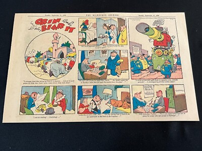 #H05 GRIN AND BEAR IT by George Lichty Sunday Half Page Strip September ...