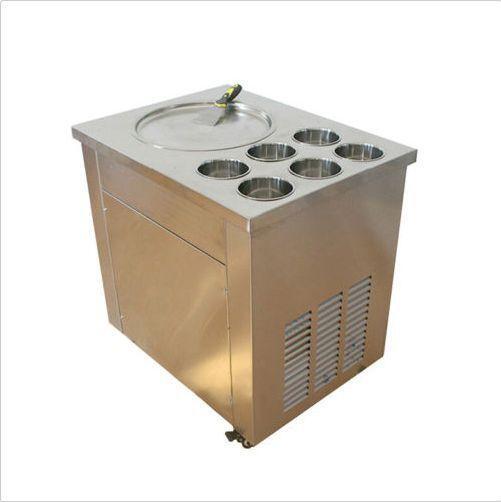 Fried Ice Cream machine Ice Cream Maker For Yogurt with 1 Pan Six ...
