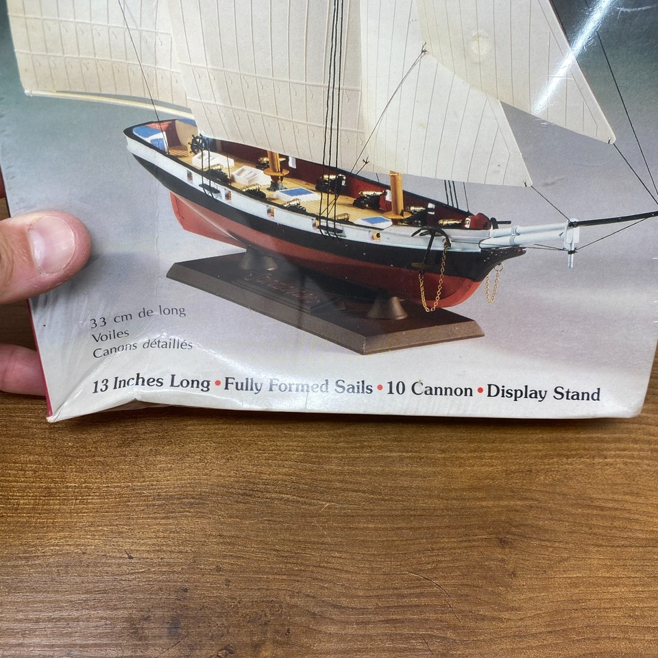 1989 Lindberg Armed Schooner Sandpiper Plastic Model Kit 70852 Factory ...