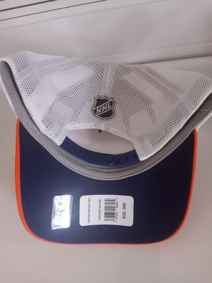 Men's Fanatics Orange Edmonton Oilers Logo Authentic Pro Locker Room Trucker hat | eBay