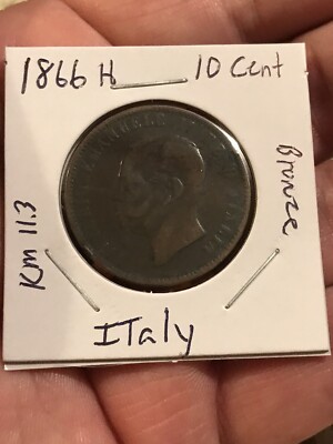 1866H Italy 10 Cent | eBay