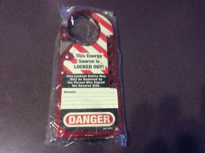 Master Lock 427 Ladeled Lockout Hasp | eBay