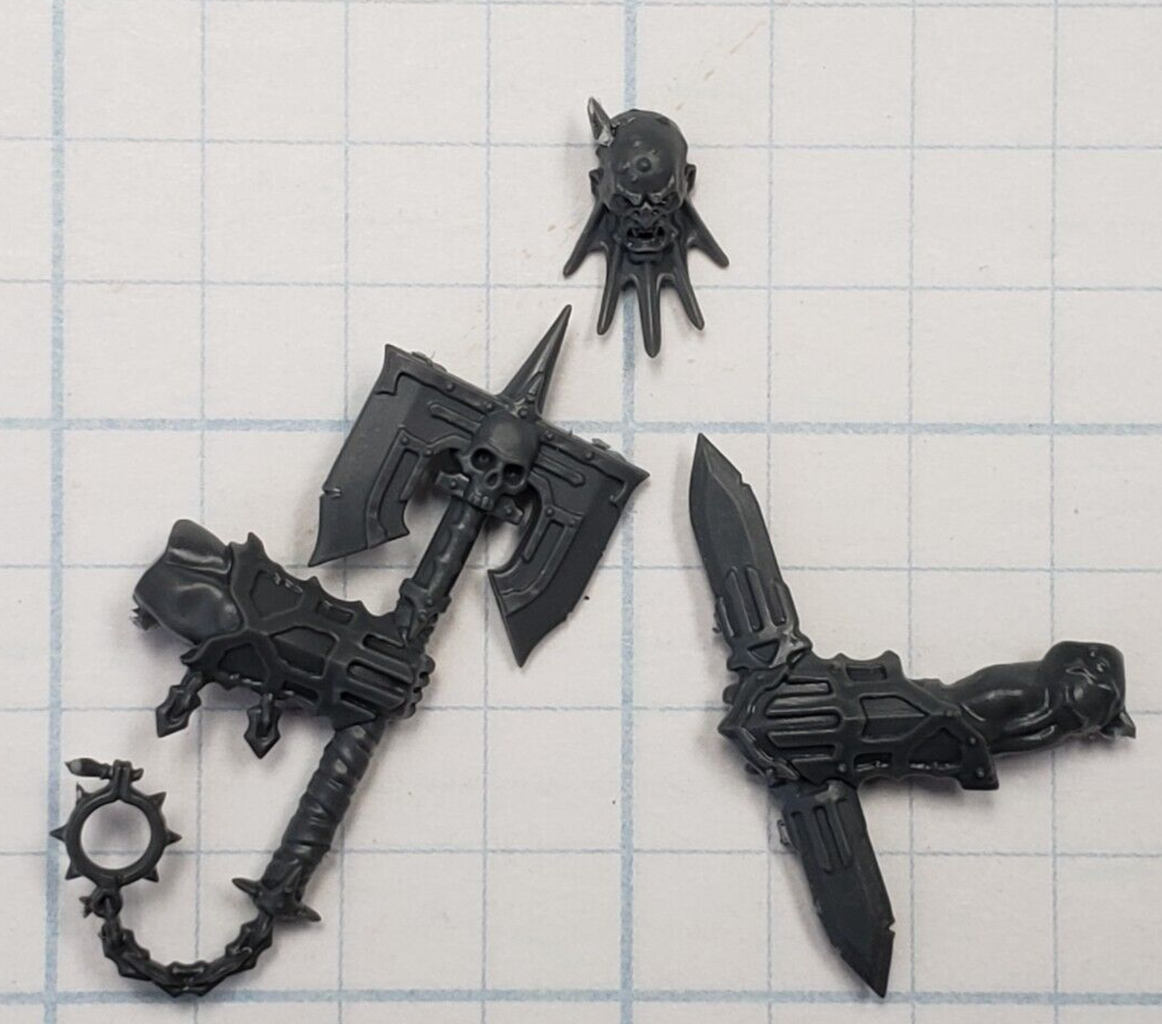 Warhammer Blades of Khorne Bits Bloodreavers Champion Sword & Axe Set ...