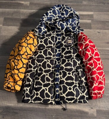 EMLINE Goose Down Multicolor Hooded Coat Men's Size XS | eBay