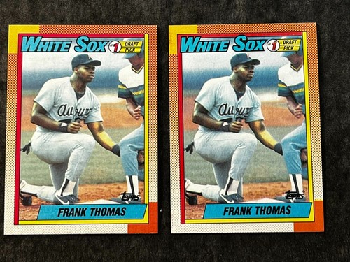 2- 1990 Topps #1 Draft Pick ROOKIE Frank Thomas | eBay