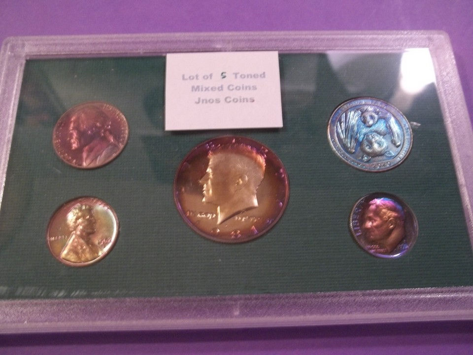 Great Gift Idea Lot Of 5 TONED PROOF Coins (C.5.19) | eBay
