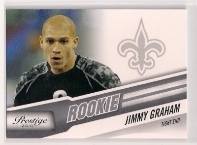 2010 JIMMY GRAHAM REAPER PRESTIGE ROOKIE RC NEW ORLEANS SAINTS MIAMI ...