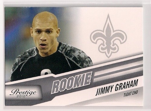 2010 JIMMY GRAHAM REAPER PRESTIGE ROOKIE RC NEW ORLEANS SAINTS MIAMI ...