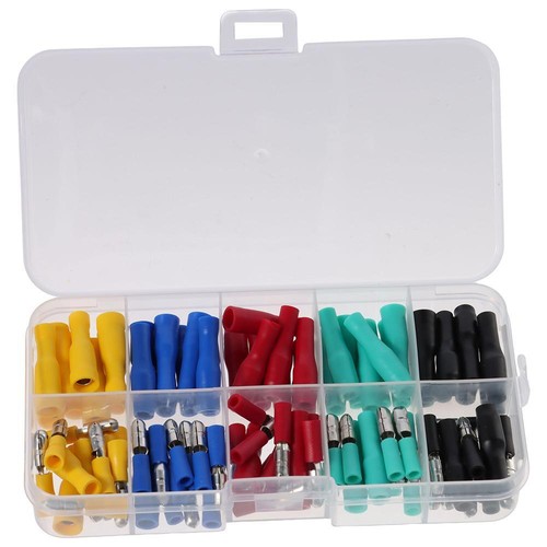 100PCS 5 Colors Wire Connectors Kit Insulated Electrical Connectors | eBay