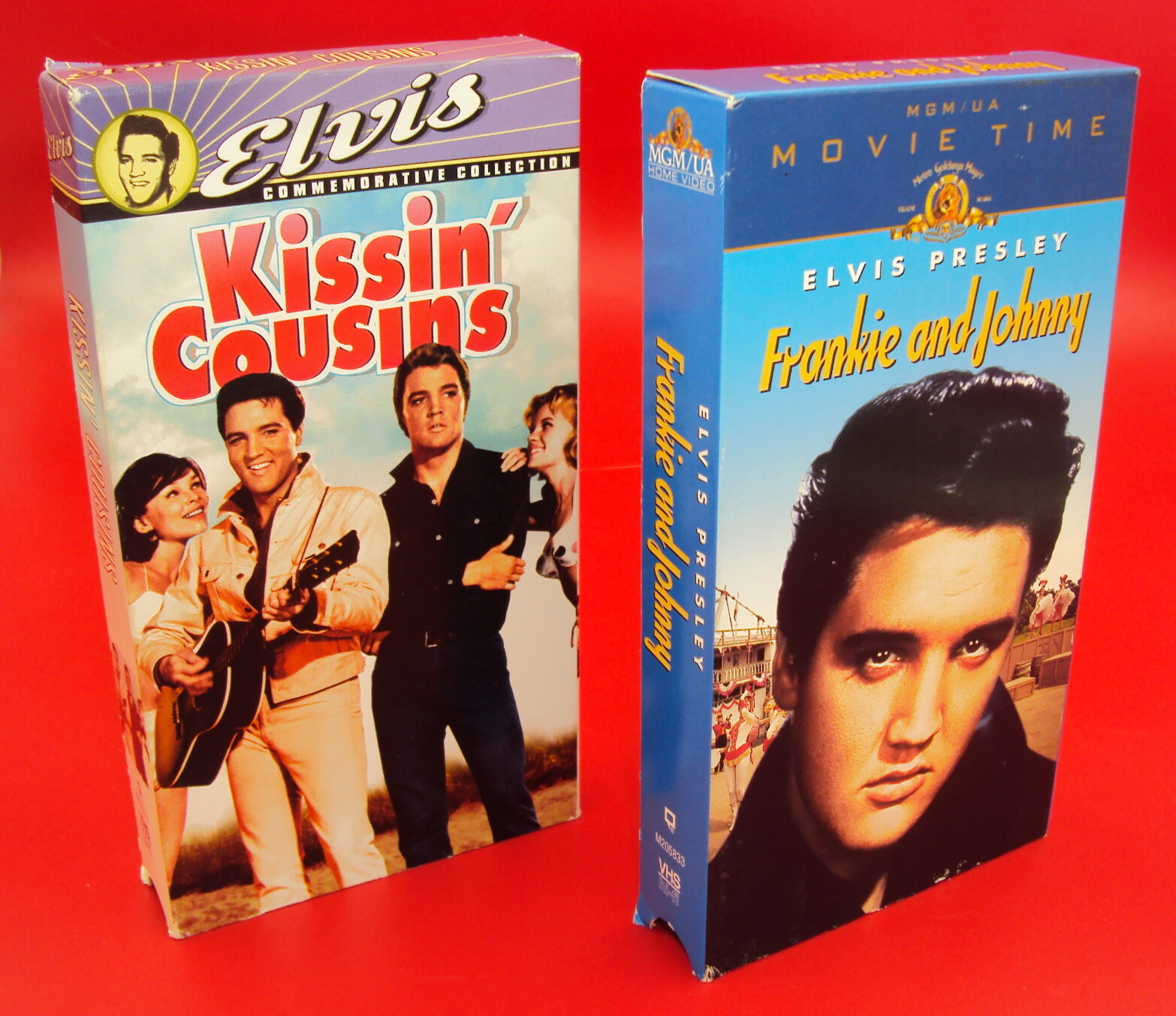 KISSIN' COUSINS & FRANKIE AND JOHNNY - LOT OF 2 VHS TAPES - ELVIS ...