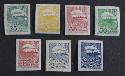 CKStamps: Estonia Stamps Collection Scott#39/46 Mint H OG Incomplete ...