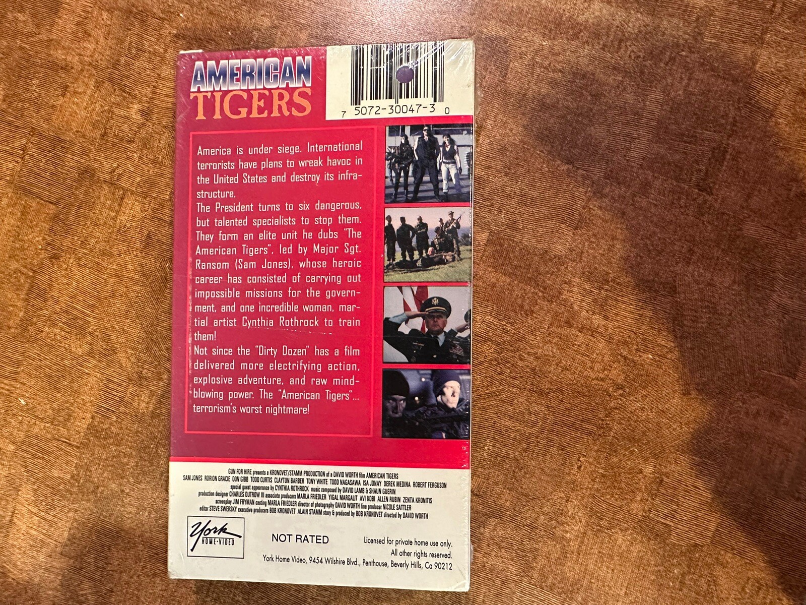 RARE AMERICAN TIGERS VHS *SEALED COPY* CYNTHIA ROTHROCK, 1996, YORK ...