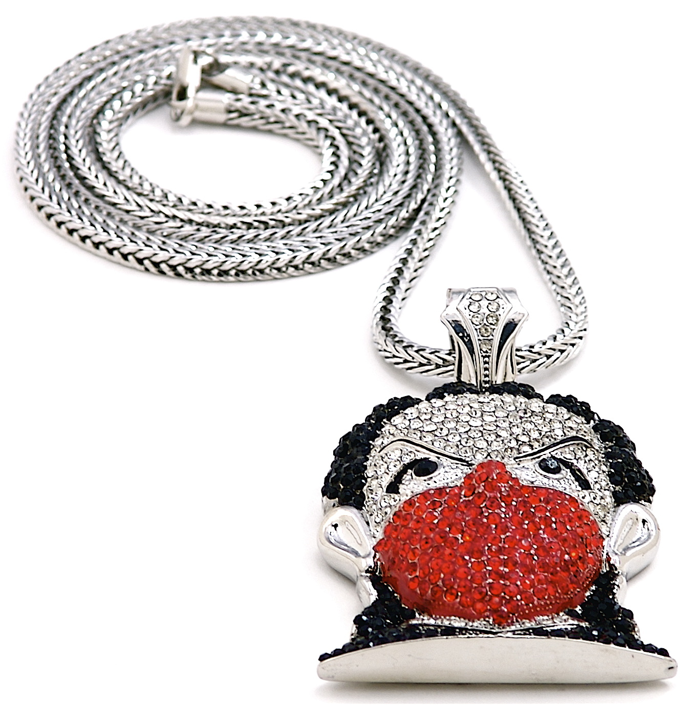 Mask Goon New Pendant Necklace with 36 Inch Franco Style Chain Hip Hop ...