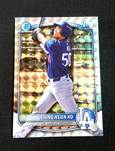2025 Bowman Chrome Prospects Ching-Hsien Ko Geometric Refractor #'d 480 ...