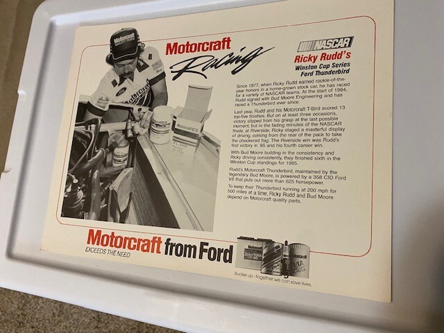 Vintage 1986 Ricky Rudd Nascar Postcard | eBay