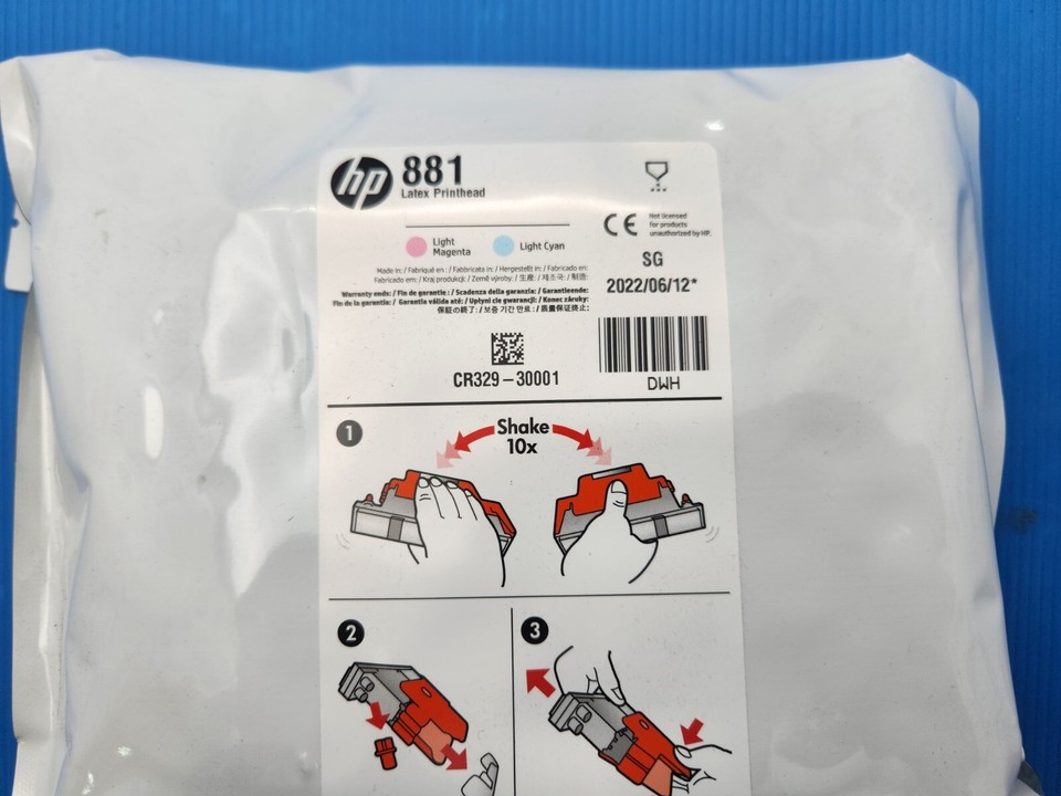 HP 881 Latex Printhead CR329-30001 Light Magenta, Light cyan | eBay