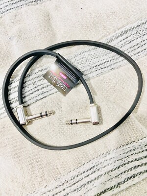 Ernie Ball Flat Ribbon Stereo Patch Cable, 24 in, Black (P06410) | eBay