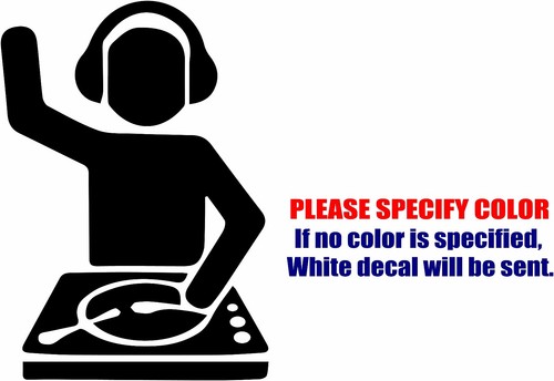 DJ Turntable Music Decal Sticker JDM Funny Vinyl Car Window Bumper ...