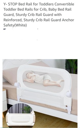 Y- STOP Bed Rail for Toddlers Convertible Toddler Bed Rails for Crib ...