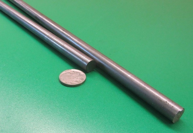 12L14 Steel Unpolished Rod Round Bar, 7/16" Dia x 3 Foot Length, 2 Pcs ...