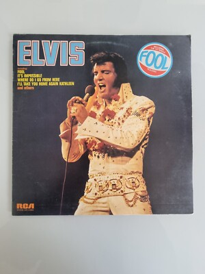 ELVIS ~ INCLUDING FOOL ~ RCA SF 8378 VINYL LP ~ 10 TRACKS ~ 1973 | eBay