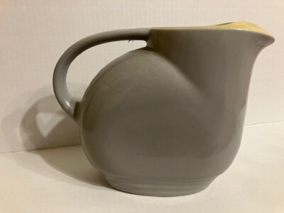 Vintage GE General Electric Hall Water Refrigerator Pitcher Gray Yellow ...