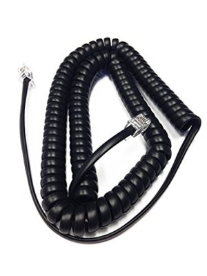 NEW 12 Ft Black Handset Receiver Cord Yealink IP SIP Phone T34 T42 T46 ...