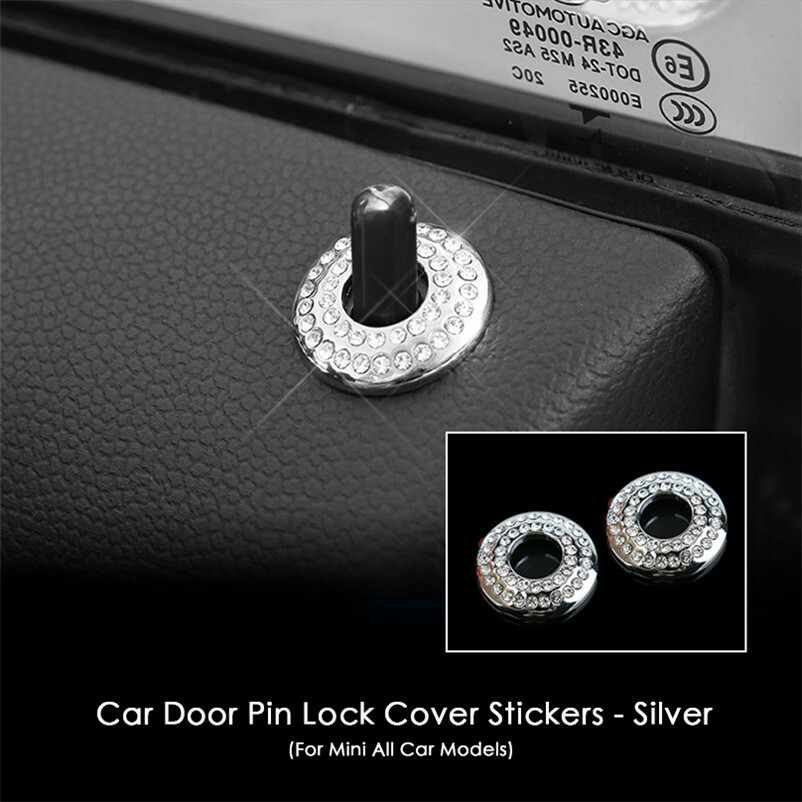 Diamond Car Door Lock Pin Cover Trim Decal For BMW MINI Cooper F54 F55 ...