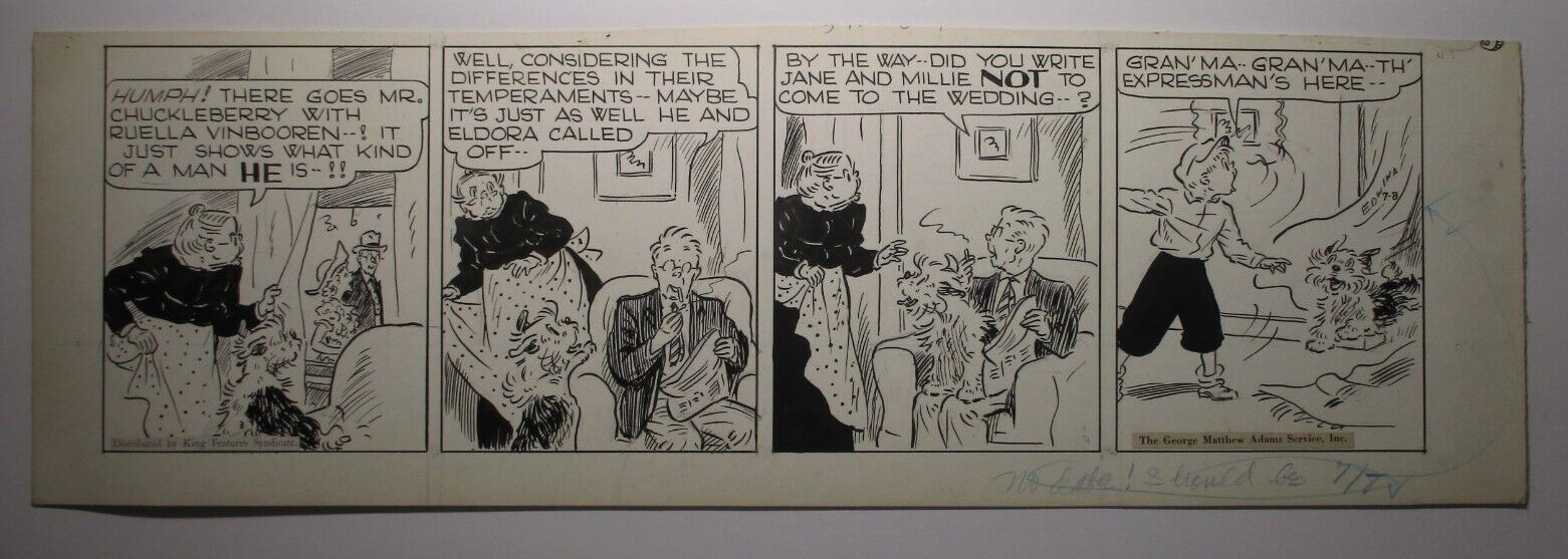 1949 Comic Strip Original Art CAP STUBBS & | Grelly USA