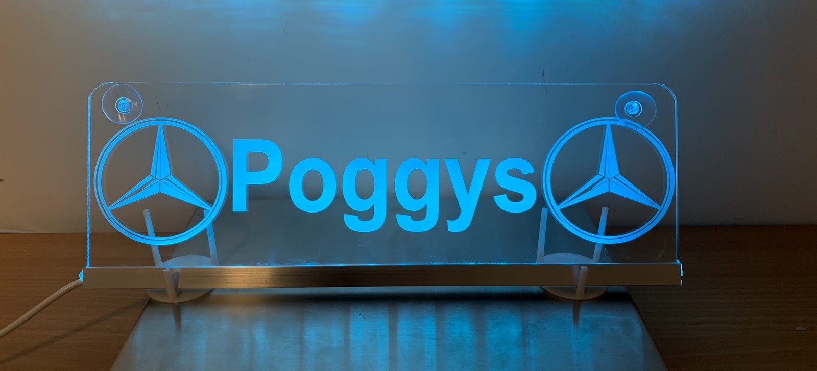 Personalised Name Truck Lorry Interior Engraved Usb Led Light RGB Color ...